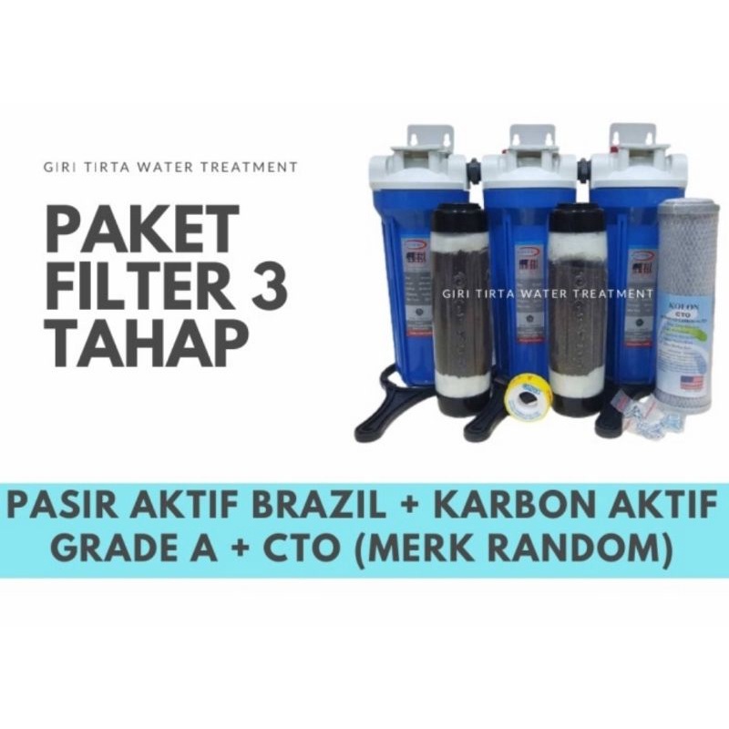 Jual Paket Penjernih Filter Air Sumur/Air PDAM komplit Set - 3 tahap ...