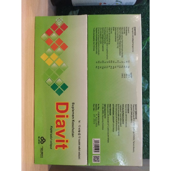 Jual erlimpex Diavit multivitamin dan mineral isi 100 butir | Shopee ...
