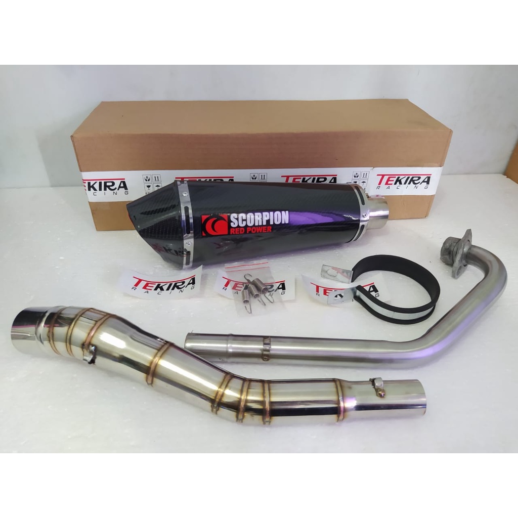 Jual Knalpot Racing Scorpion Carbon New Megapro Primus Mono Monoshock ...