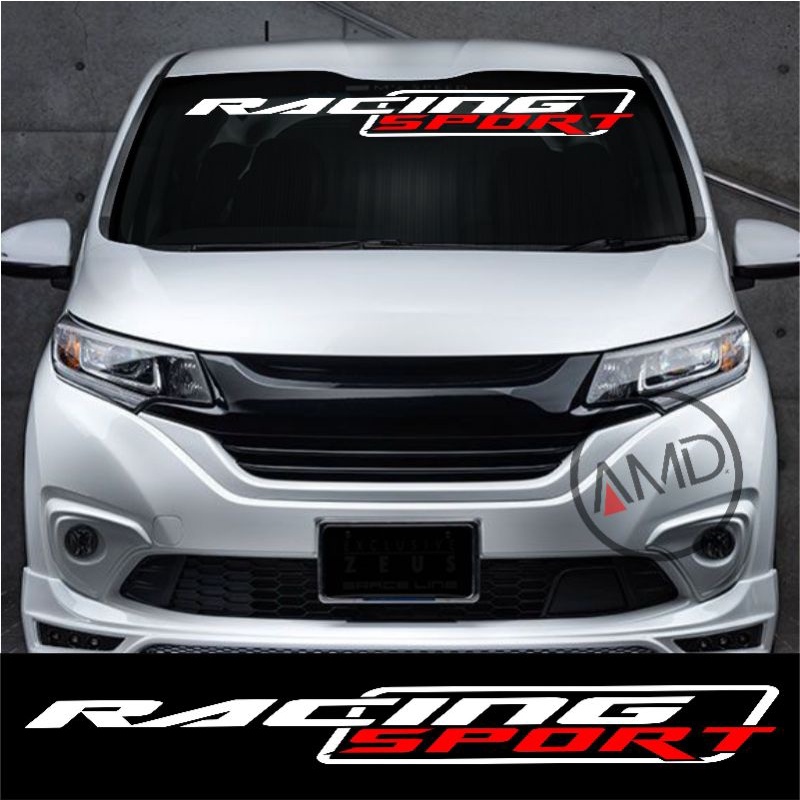 Jual Stiker kaca depan sticker mobil stiker belakang mobil RACING SPORT ...
