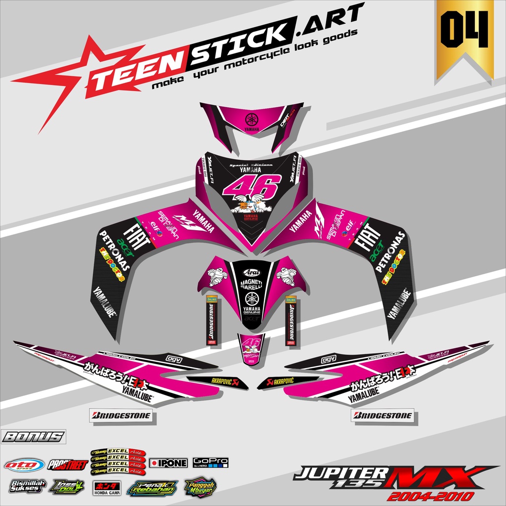 Jual DECAL FULL BODY JUPITER MX OLD 2004-2010 - DECAL STICKER FULL ...