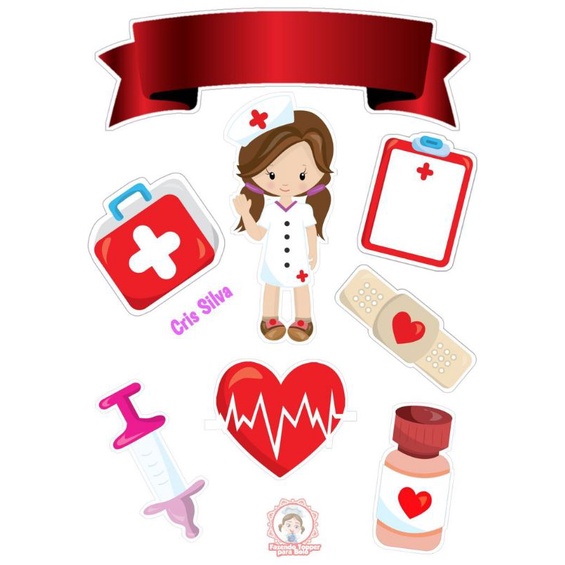 Jual Topper Cake Custom Ucapan Nama tema Dokter / Doctor / Medical ...