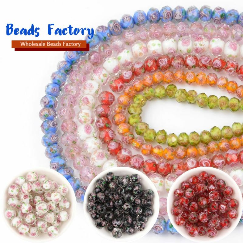 Jual Manik-Manik Crystal Ceko murano lampwork Bahan Gelang Perhiasan ...