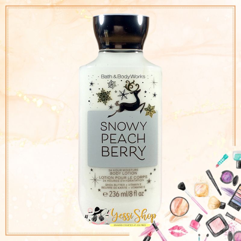 Jual (CLEARANCE SALE ) Bath & Body Works SNOWY PEACH BERRY Body Lotion ...