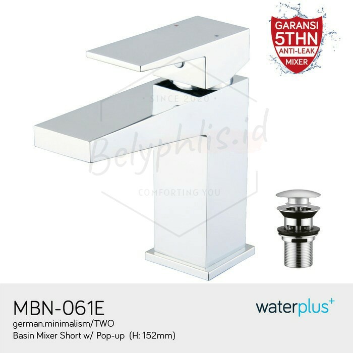 Jual MBN-061E | Kran Wastafel Waterplus+ With Pop Up Waste (Panas Dingin) | Shopee Indonesia