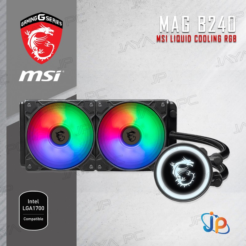 Jual MSI MAG CORELIQUID B240 RGB - CPU Cooler Liquid Fan | Shopee Indonesia