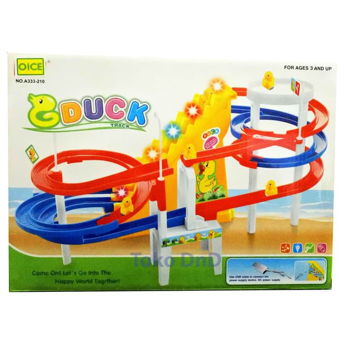 Jual Unik Mainan Anak Duck Track Seluncuran Bebek Perosotan Tangga ...