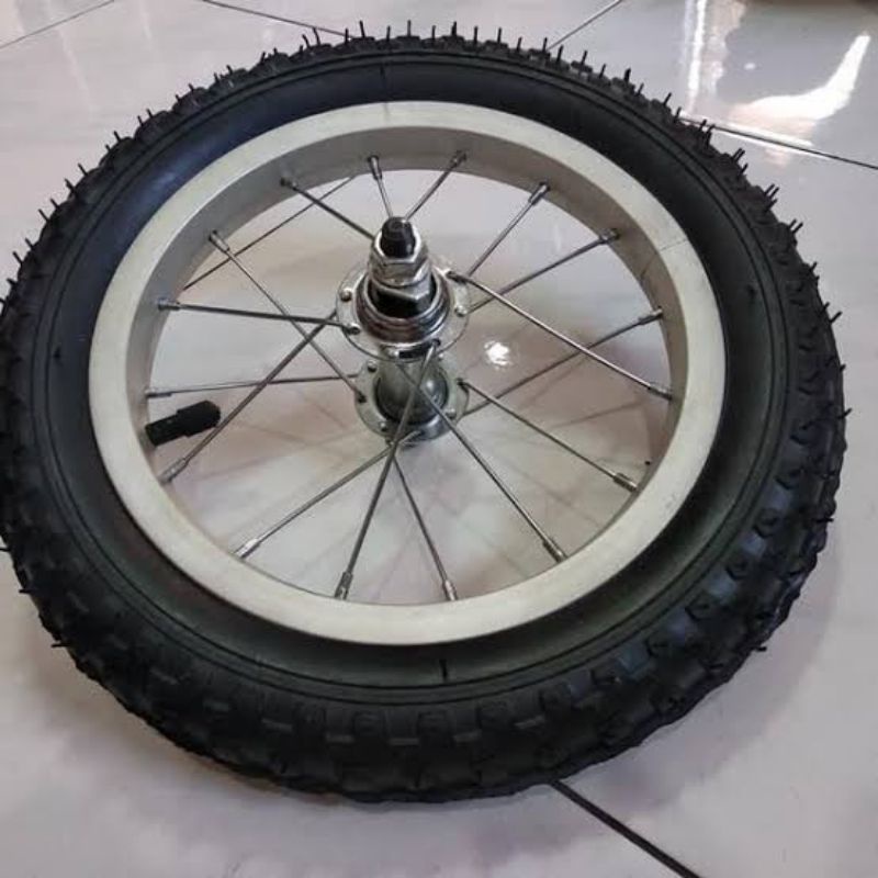 Jual Wheelset / fullset roda depan atau belakang sepeda ukuran 12 inch ...