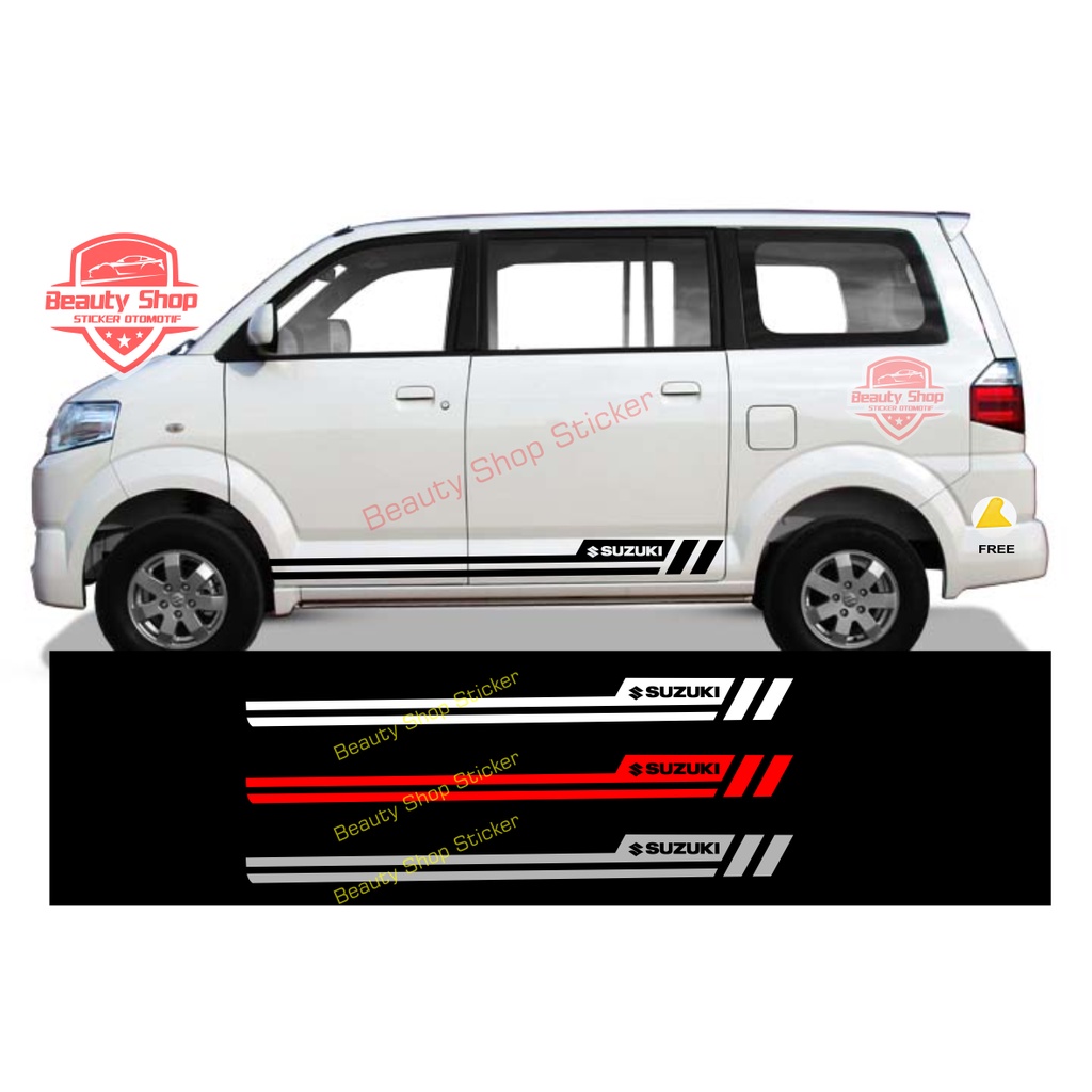 Jual promo sticker stiker mobil suzuki apv luxury list striping mobil ...