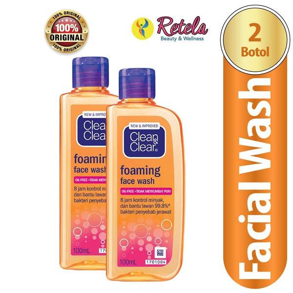 Jual Clean And Clear Facial Wash 100 Gr / Kosmetik Wajah / Pembersih ...
