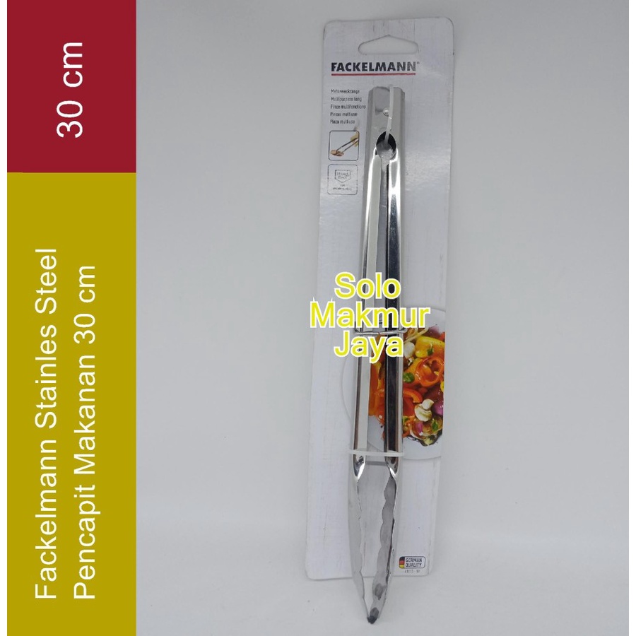 Jual Fackelmann Multipurpose Tong 30cm Metal Capit Makanan Stainless ...