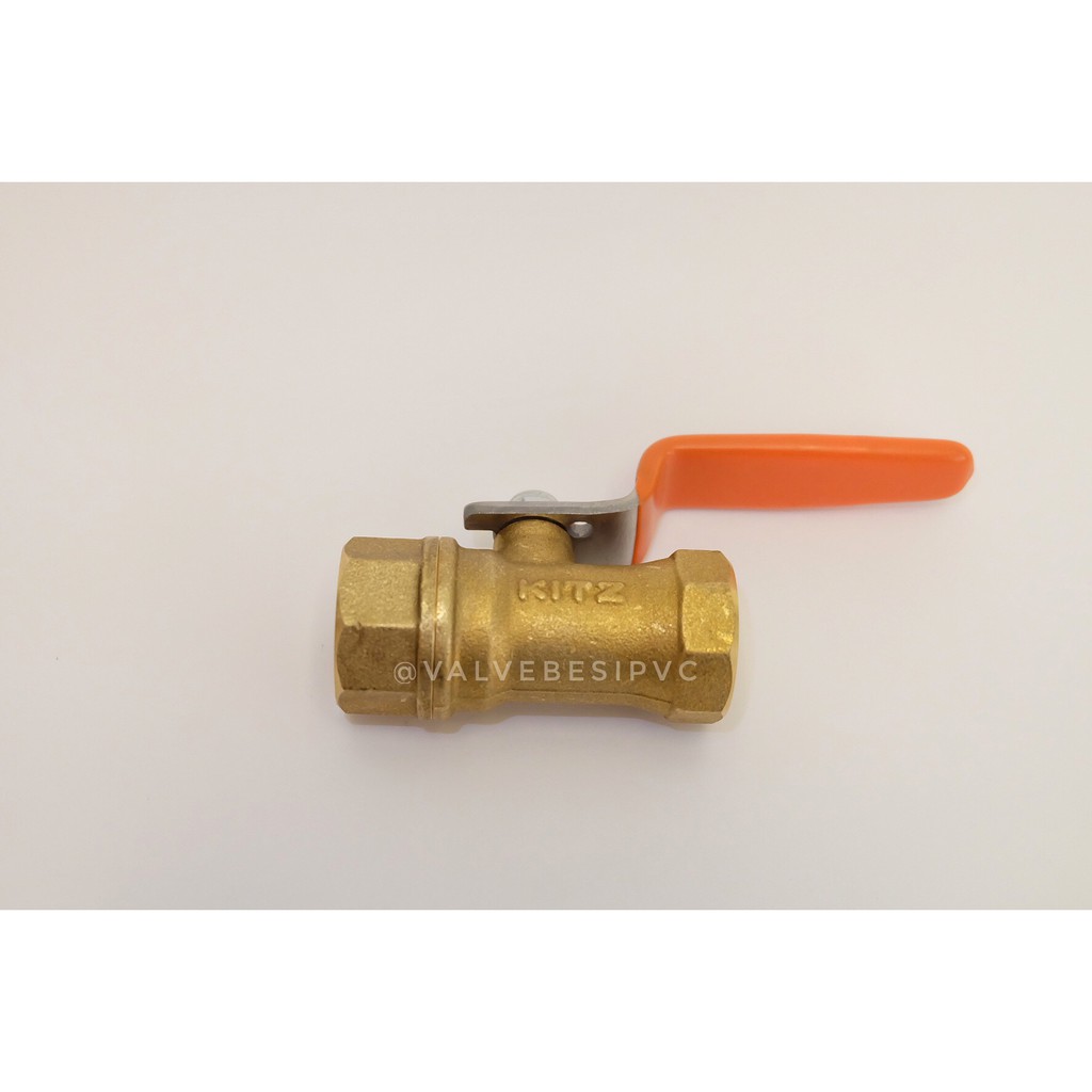 Jual Ball Valve Kitz T 1/2" 400WOG / bol Valve - Kuningan Brass -100% ...