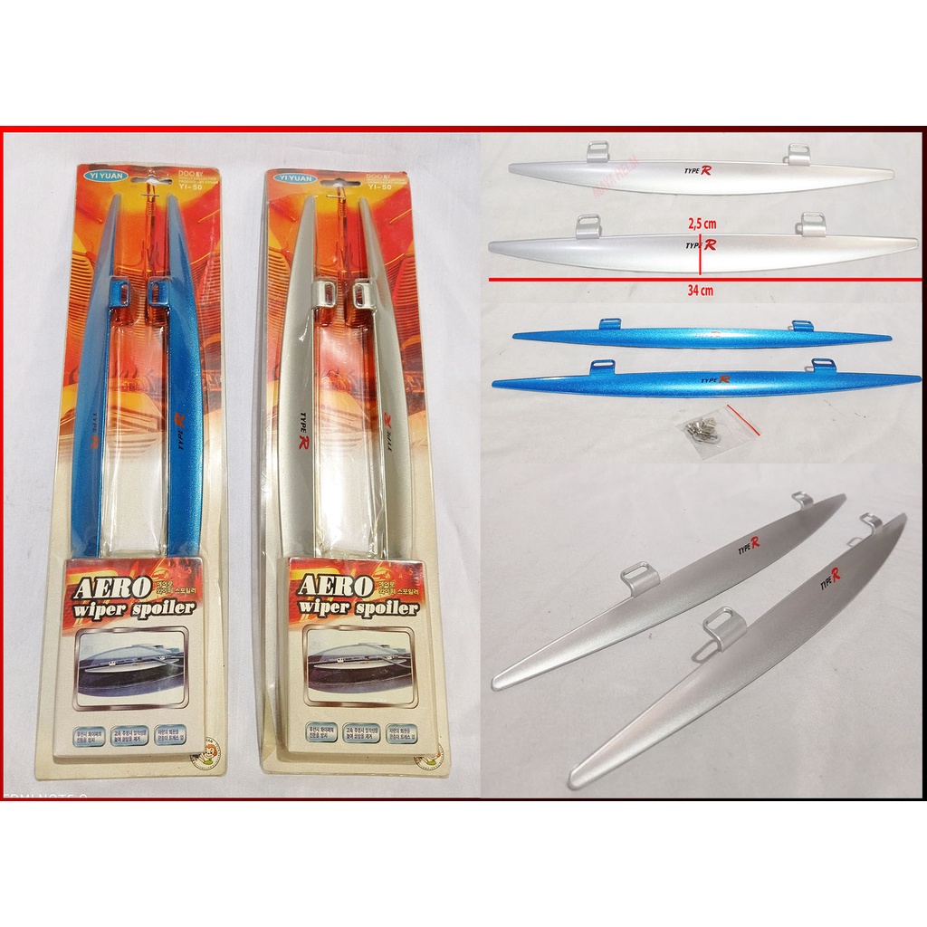 Jual Wiper Wing Mobil YI-50 Model Panjang Type R | Shopee Indonesia