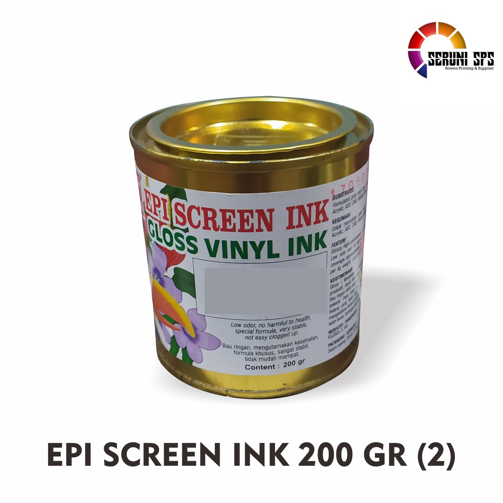 Jual Vinyl Epi Screen Ink / Cat PVC (Oil Base) Sablon / Kuas 200 GR ...
