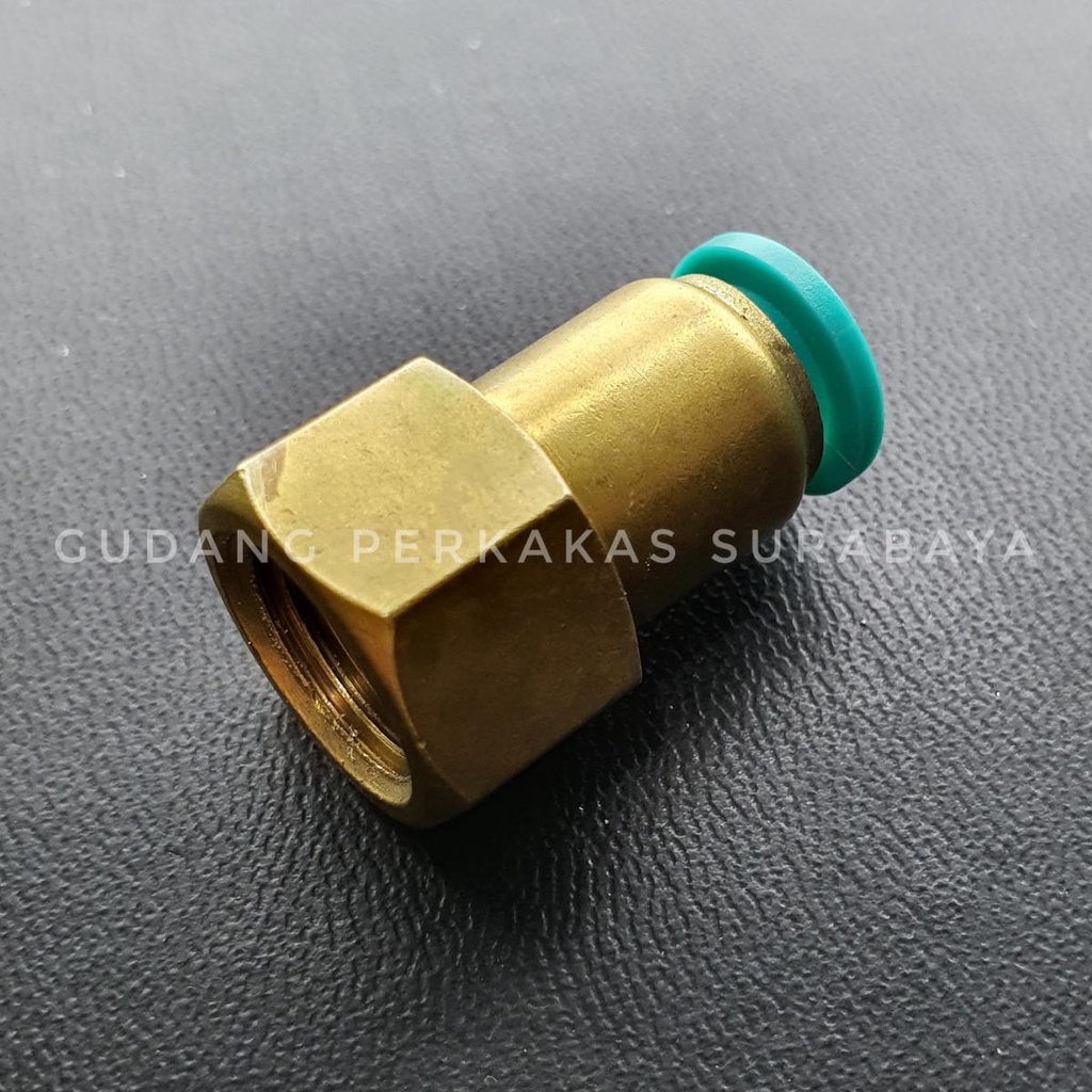 Jual SPCF 8-02 FITTING PU 8 MM x drat pipa 1/4 FEMALE SAMBUNGAN SELANG PNEUMATIC FITTING SELANG ...