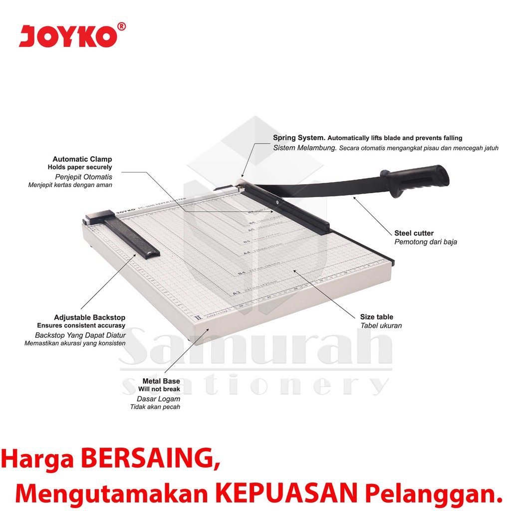Jual Paper Cutter A3 Joyko PC 3846 / Mesin Pemotong Cutting Kertas ...