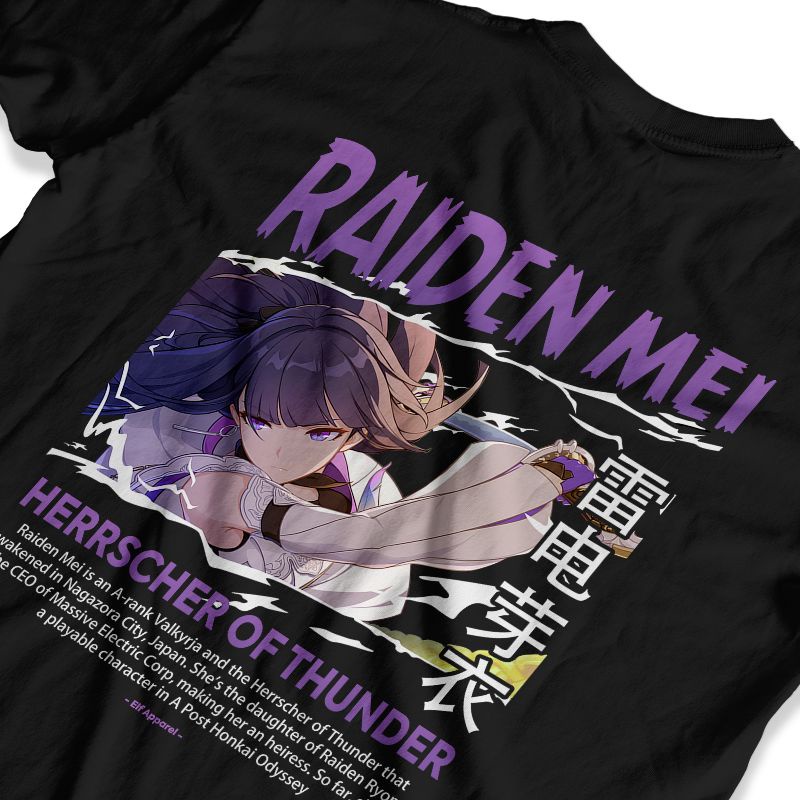 Jual Kaos Raiden Mei Apho(After Honkai) Versi 2 | Shopee Indonesia