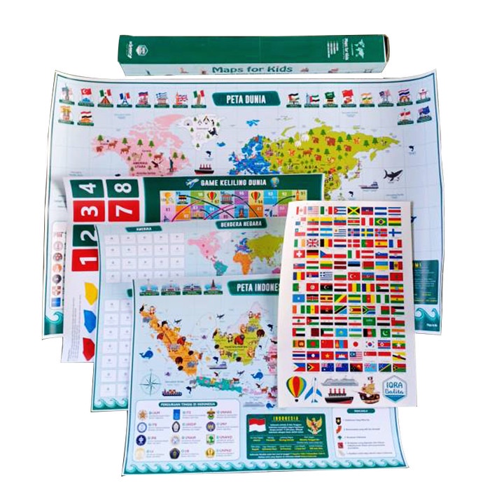 Jual Maps For Kids Kinsky - Belajar Peta Dunia dan Indonesia Untuk Anak ...