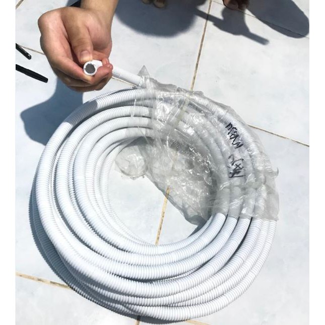 Jual Selang Pembuangan air drain Ac outdoor 16mm - Flexible kabel putih ...