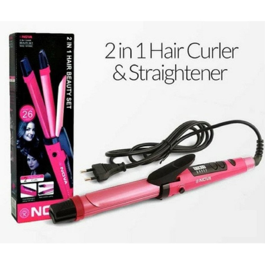 Jual Trend-CATOKAN BESAR Nova NHC-1818SC Catok Rambut 2 in 1 Hair Beauty Set Curly ...
