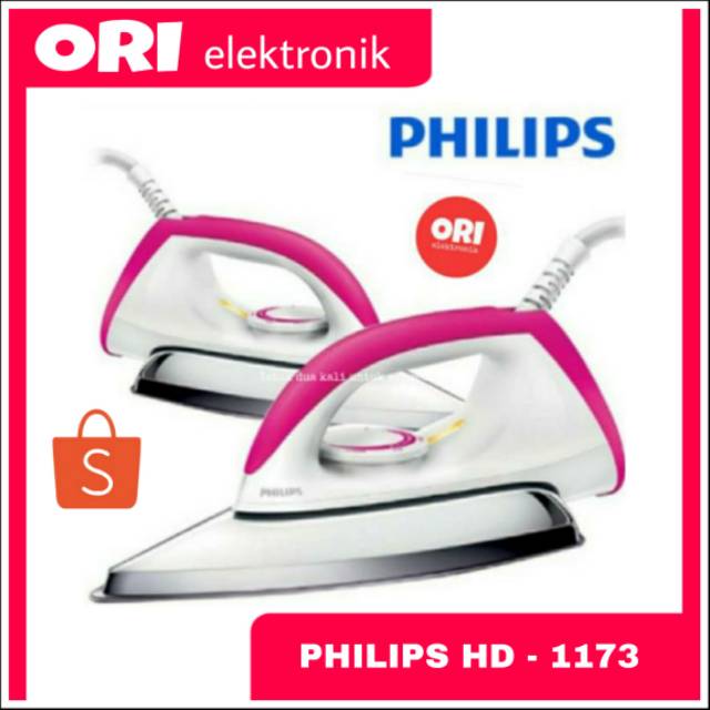 Jual Setrika kering PHILIPS HD 1173 | Shopee Indonesia