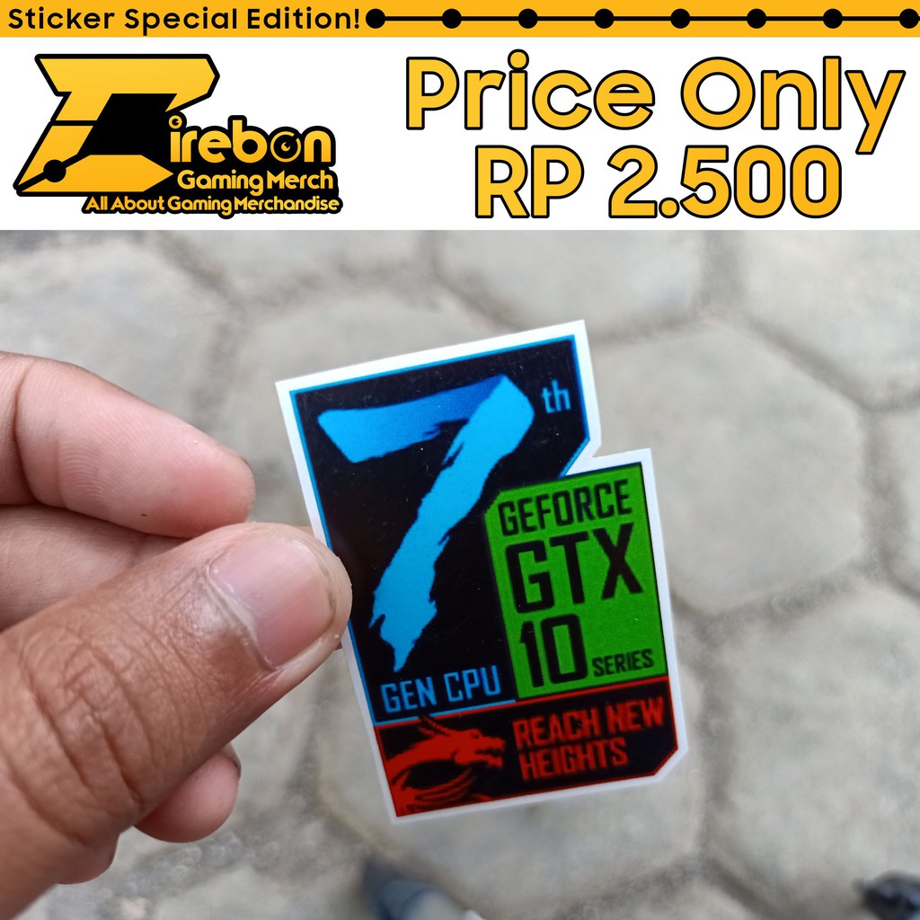 Jual Sticker Stiker MSI Geforce GTX 10 Series | Shopee Indonesia