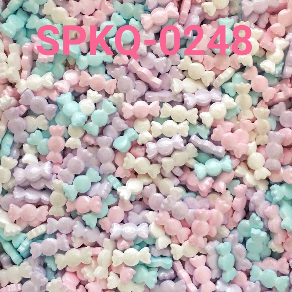 Jual SPKQ-0248 Sprinkles sprinkle sprinkel 250gr candy putih pink biru ...