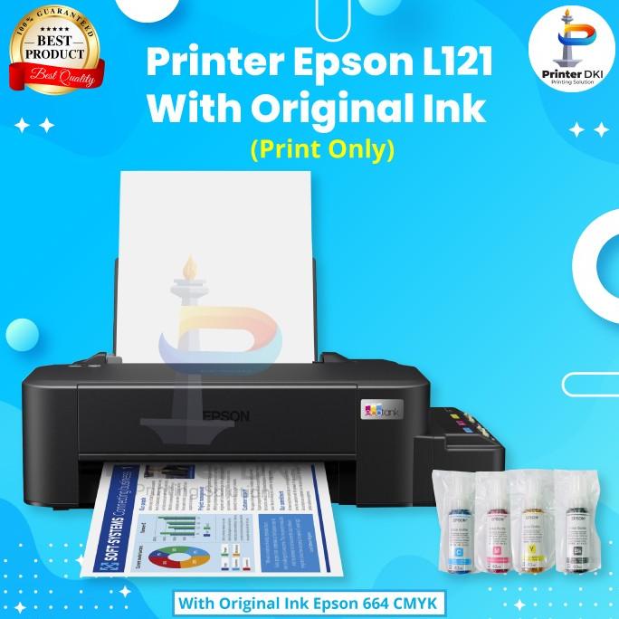 Jual Epson Ecotank L121 A4 Ink Tank Printer L-121 Print Only Pengganti L120 Luckystore904 ...