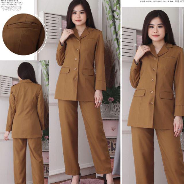 Jual BLAZER WANITA B&V LYNELLE / Seragam PNS / Seragam Pemda / Blazer PNS / Baju Dinas Pemda ...