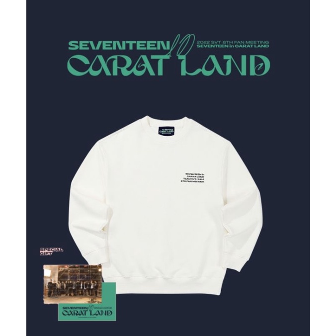 Jual Sweatshirt (White) : 2022 Carat Land Official Merch SVT ...