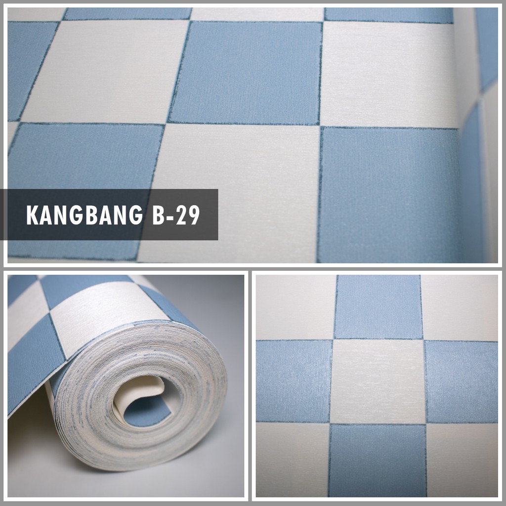 Jual wallpaper timbul bahan vinyl premium motif papan catur per roll ...
