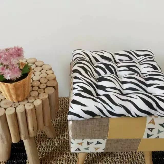 Jual [40cm] Bantal Duduk Kotak & Bulat 40cm Motif Loreng / Motif Zebra ...