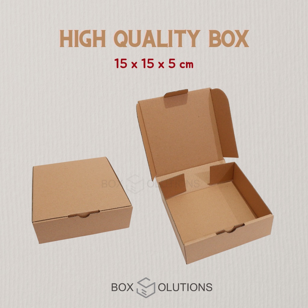Jual dus / box corrugated e-flute die cut 15 x 15 x 5 cm (HIGH QUALITY ...