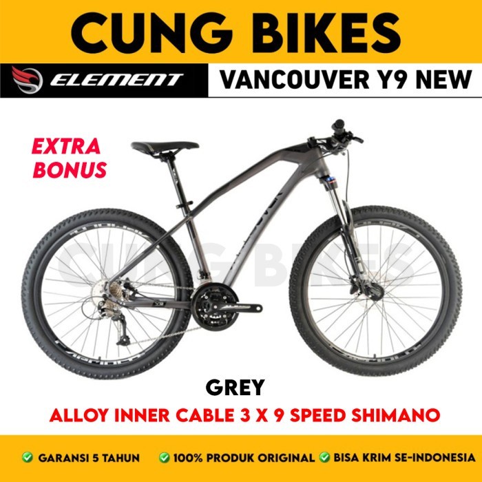 Jual Sepeda Gunung 27.5 Inch MTB Element Police Vancouver Y9 Rem ...