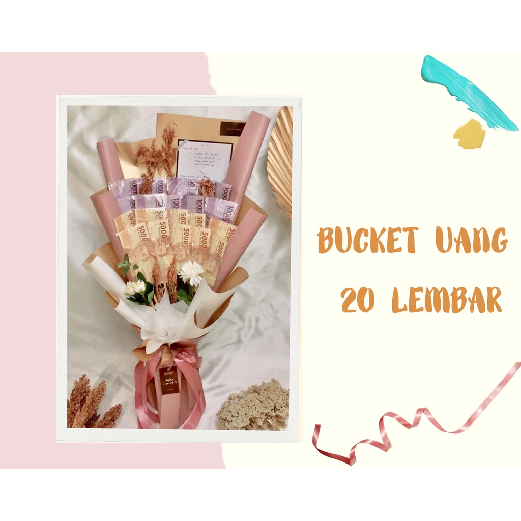 Jual BUCKET UANG ASLI 20 LEMBAR / BUCKET UANG MURAH / BUCKET UANG ...