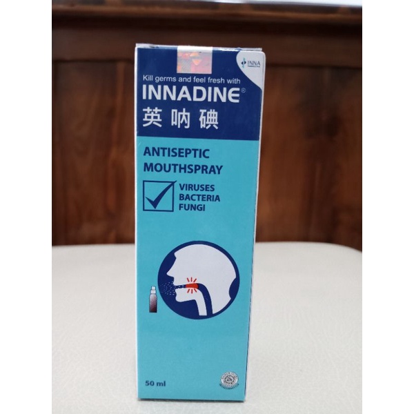 Jual Antiseptic MouthSpray Innadine 50ml | Antiseptic mulut | | Shopee Indonesia