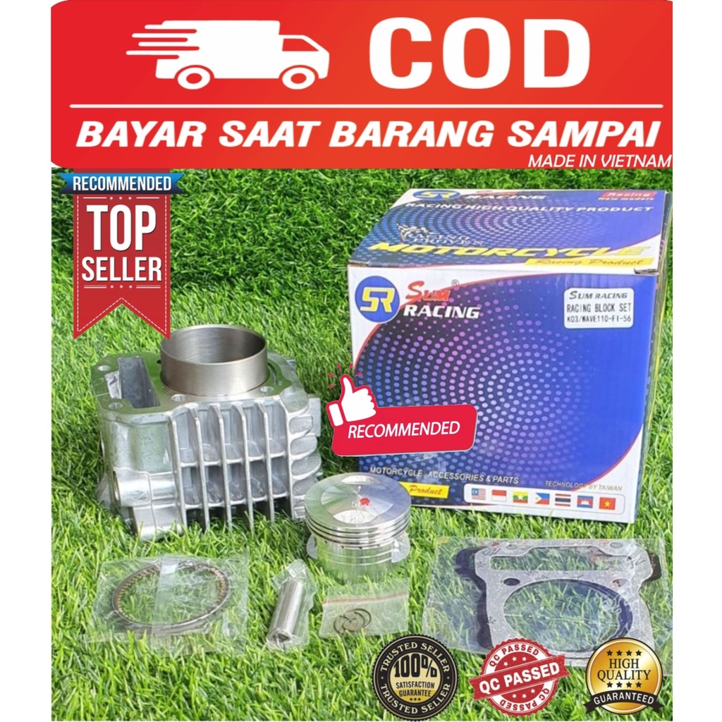 Jual Blok Bore Up Honda Blade KWB/ Absolute Revo Fi size 53MM ( 150CC ...