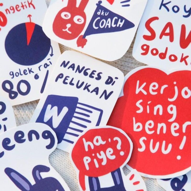 Jual Aku Cah Kerjo Sticker Pack | Shopee Indonesia
