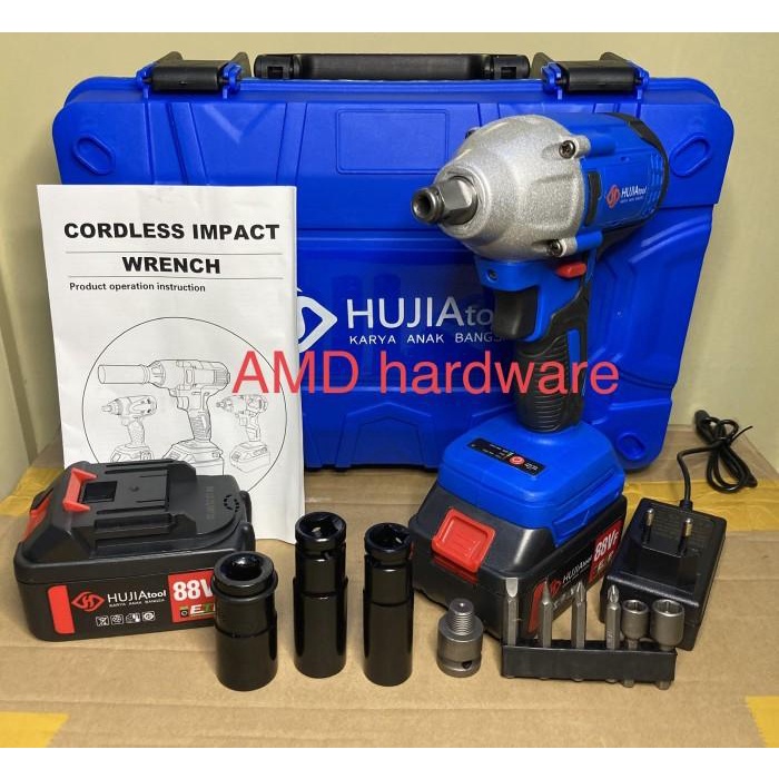 Jual Tools / Bor Cordless Brushless Impact Wrench Sock Set 21V Nagawa ...