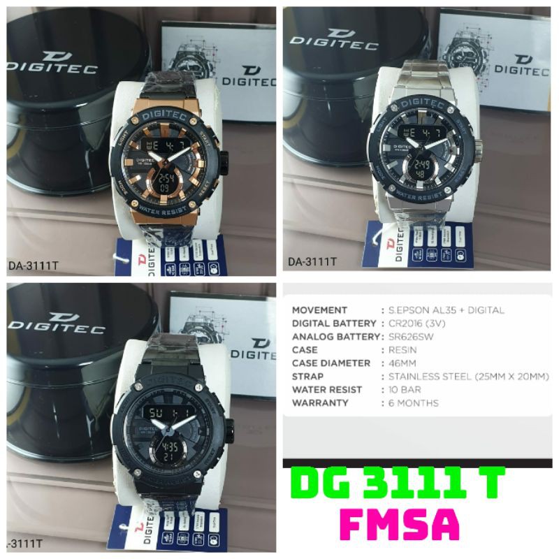 Jual Jam tangan original Digitec DG 8076 layar sentuh,DG 3111 T Digitec ...