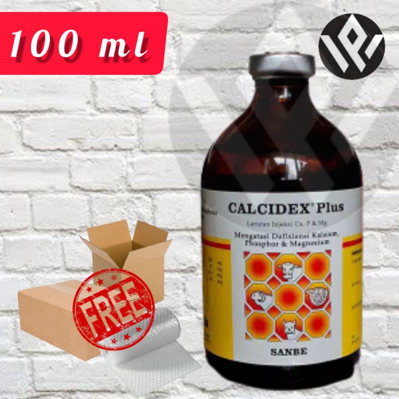 Jual CALCIDEX PLUS Injeksi 100 ml Obat Sapi Kambing Lumpuh Injeksi ...