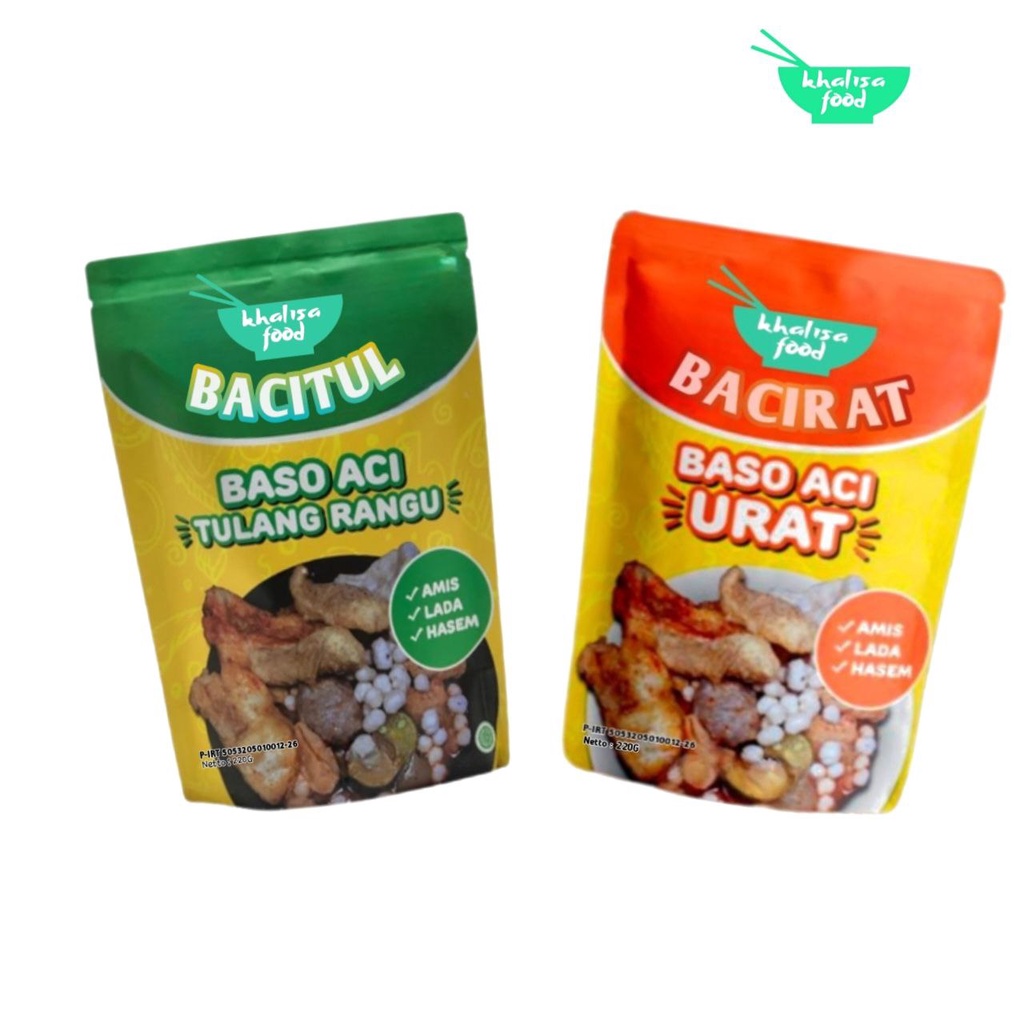 Jual Khalisa food - Paket Baso Aci (Bacitul + Bacirat) | Shopee Indonesia
