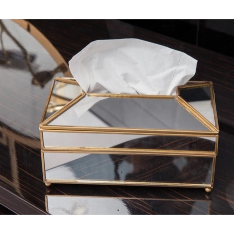 Jual Vintage Rustic Tissue box Kotak Tisu Gold Emas Luxury Mewah ...