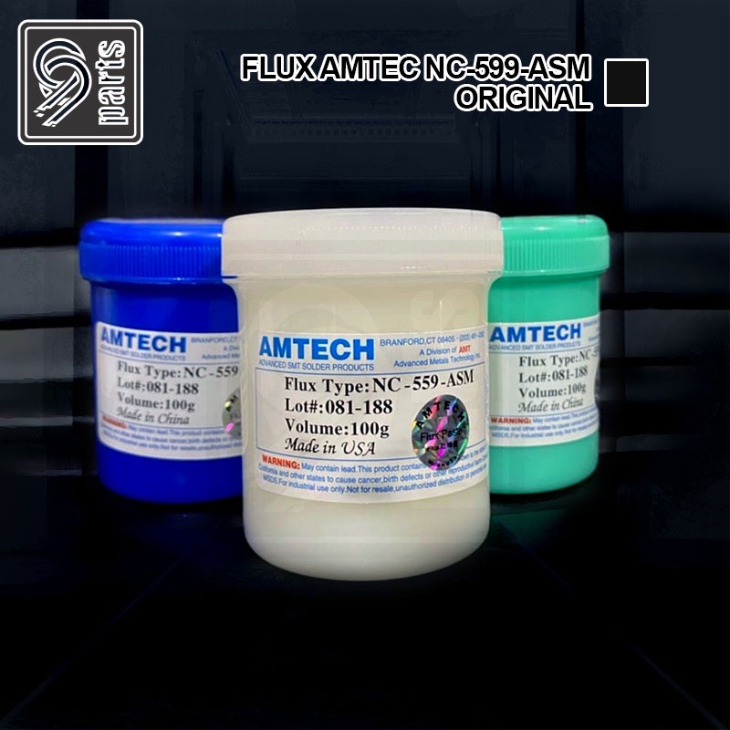 Jual Flux Amtech Original Nc-599-Asm White / Blue / Green Original | Shopee Indonesia