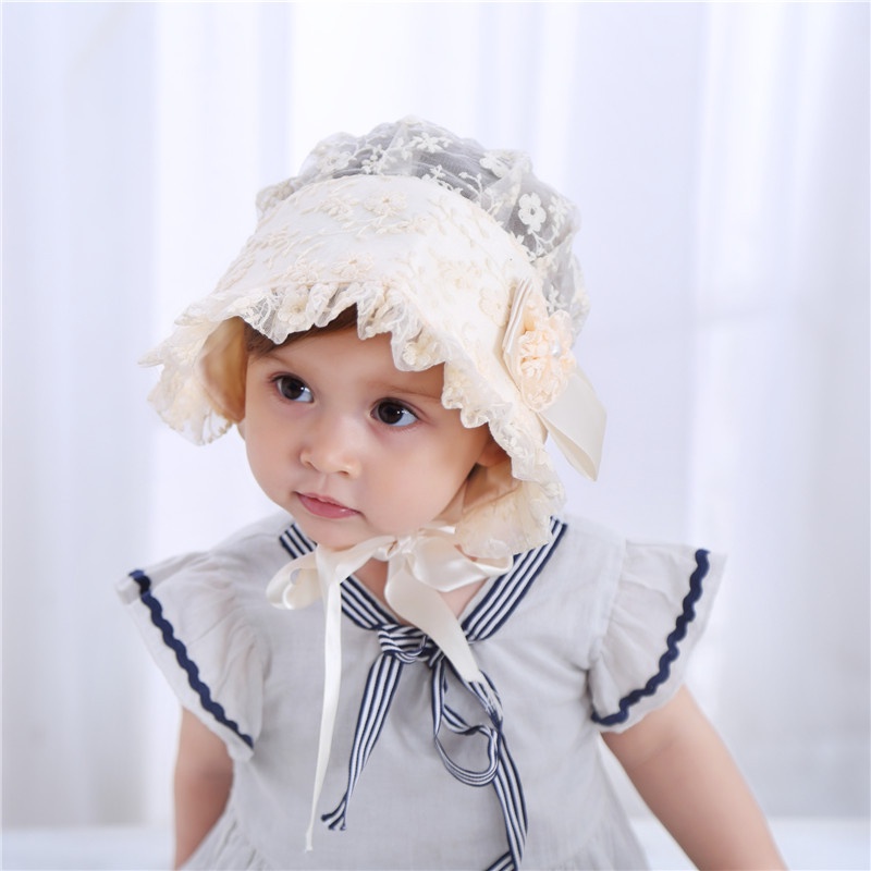 Jual Kupluk Penutup Kepala Bayi Perempuan Topi Bonet Noni Balita Anak ...