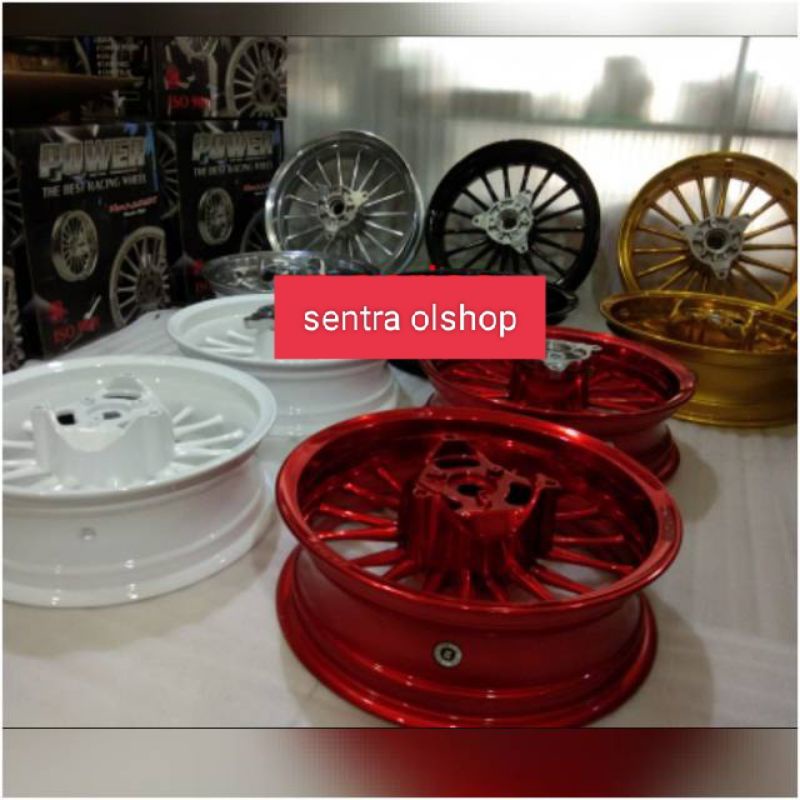 Jual Velg power nmax new 2020Tipe clasicWrnaMerah Gold Putih Hitam Crom ...