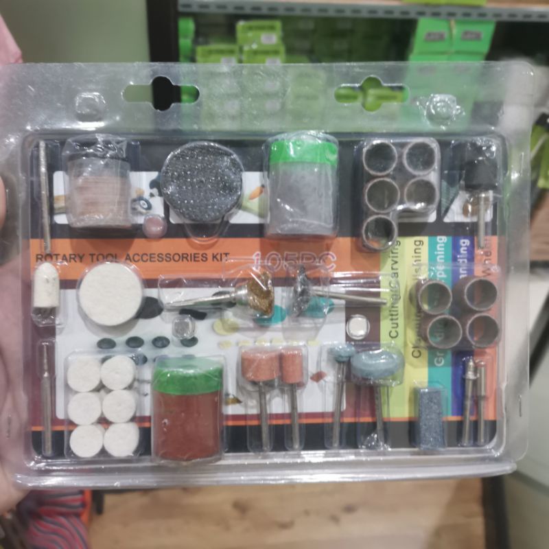 Jual mata mini grinder set 105 pcs rotary tool kit mata gerinda mini ...