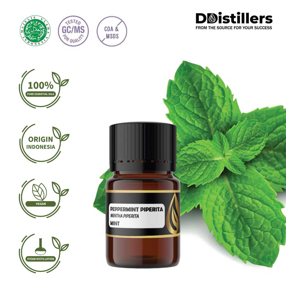 Jual Peppermint Piperita / Mint Essential Oil Pure 100%, 2ML-10ML | Shopee Indonesia