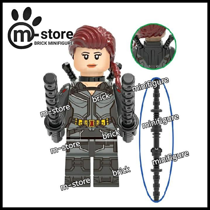 Jual Lego Black Widow Movie Black Suit Brick Minifigure | Shopee Indonesia