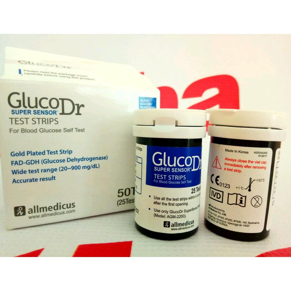 Jual Reffil strip Isi Ulang Glukose Glukosa Gula Glucodr GlucoDR super ...